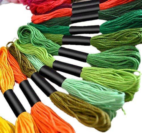Gemsy Premium Collection of 50 Hand Embroidery Threads